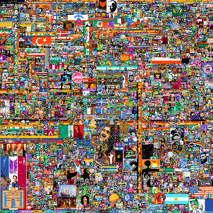 Reddits användare slåss om pixlar på "Place" | Internetmuseum