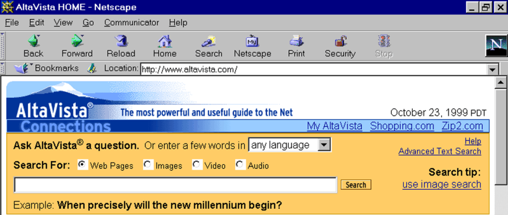 Historien om Altavista och andra tidiga sökmotorer från 90-talet ...