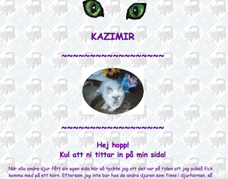 Webbkatter | Internetmuseum