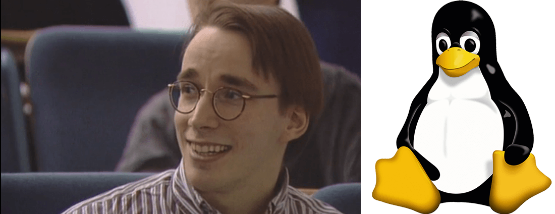 Linus Torvalds skapar Linux | Internetmuseum